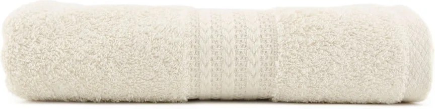 Krémový bavlněný ručník Amy, 50 x 90 cm