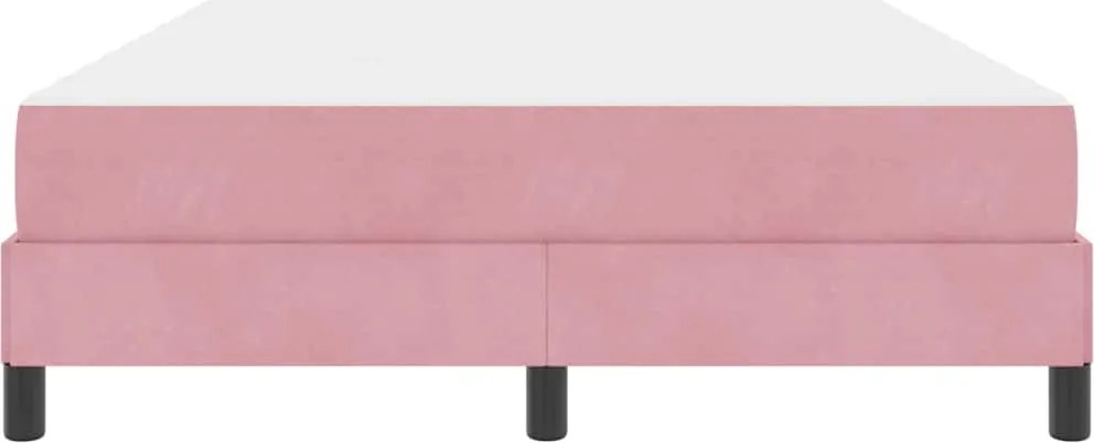 Postel s boxspringem s matrací Růžová 160 x 210 cm textil 3398754