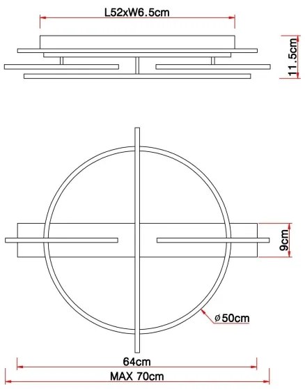 Globo 67295D1 - LED Stropní svítidlo BEATRIX LED/44W/230V