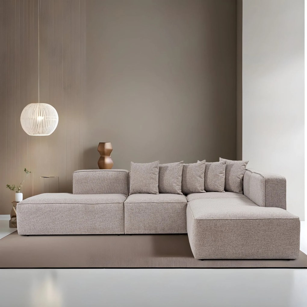 Hanah Home Rohová pohovka MORE B pravý roh béžová
