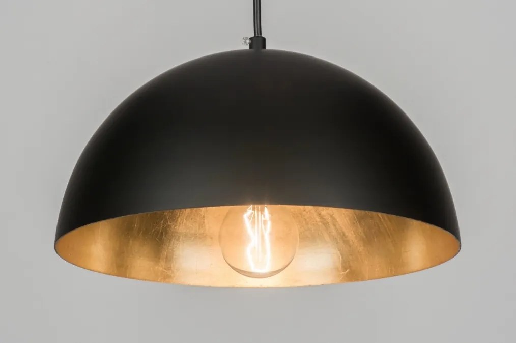 Závěsné designové svítidlo nad stůl Magna 30,5 Black and Gold
