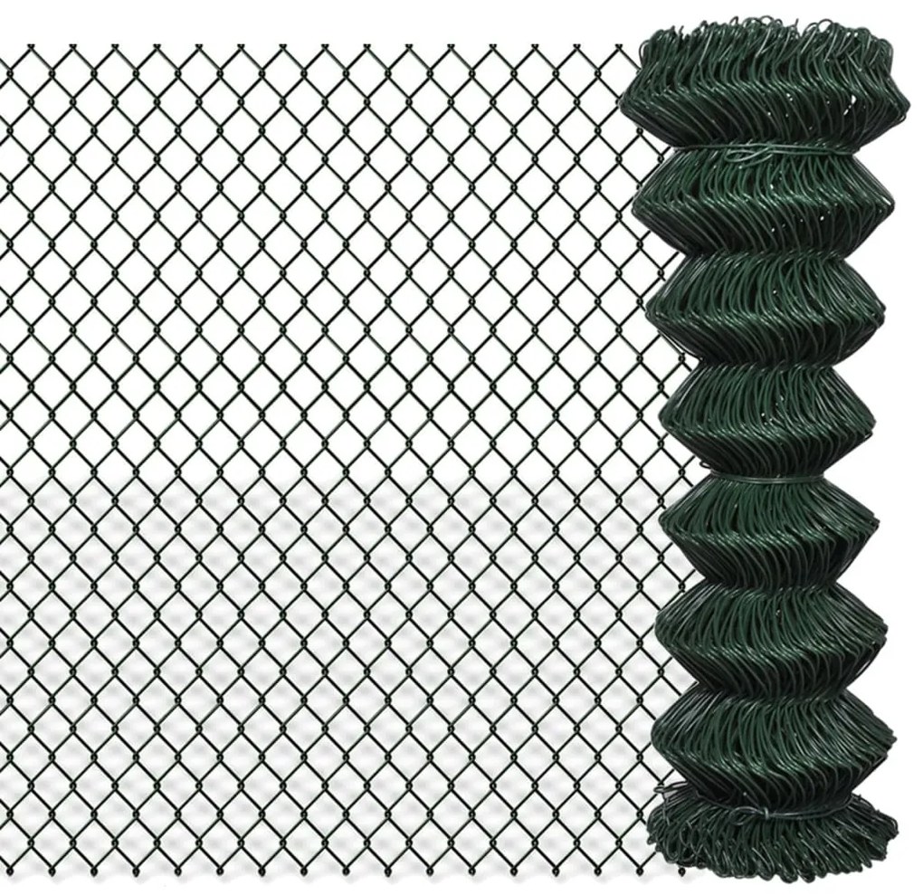 Drátěné pletivo ocel 1,25 x 15 m zelené 140345