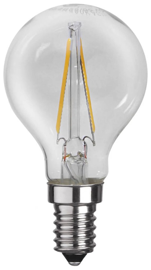 LED kapková žárovka E14 P45 2W 2 700 K filament