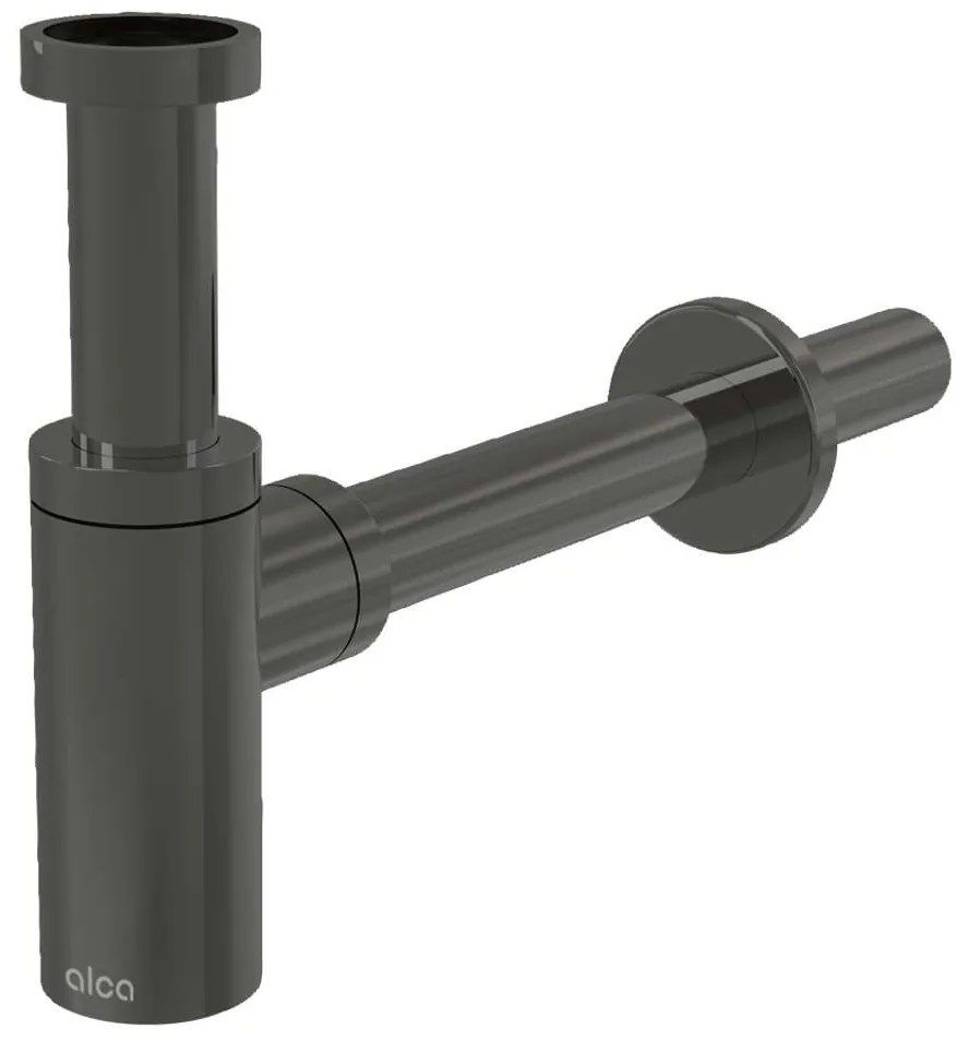 Alca - Designový sifon, lesklý gun metal A400-GM-P