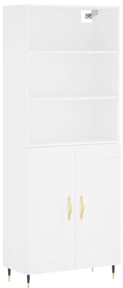 Skříň highboard bílá 69,5 x 34 x 180 cm kompozitní dřevo,  3189933