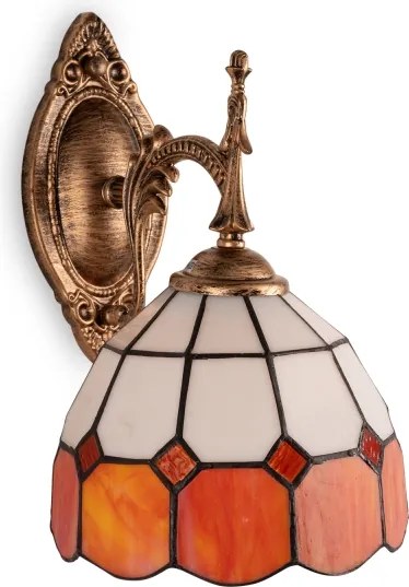 BRILAGI - Tiffany vitrážová nástěnná lampa SIENNA 1xE14/40W/230V