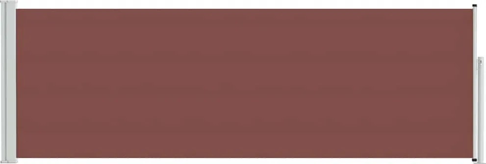 vidaXL Zatahovací boční markýza/zástěna na terasu 100 x 314 cm [48375] Barva: Hnědá