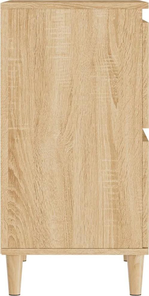 vidaXL Příborníky 2 ks 60 x 35 x 70 cm kompozitní dřevo [3185754] Barva: bílá s vysokým leskem