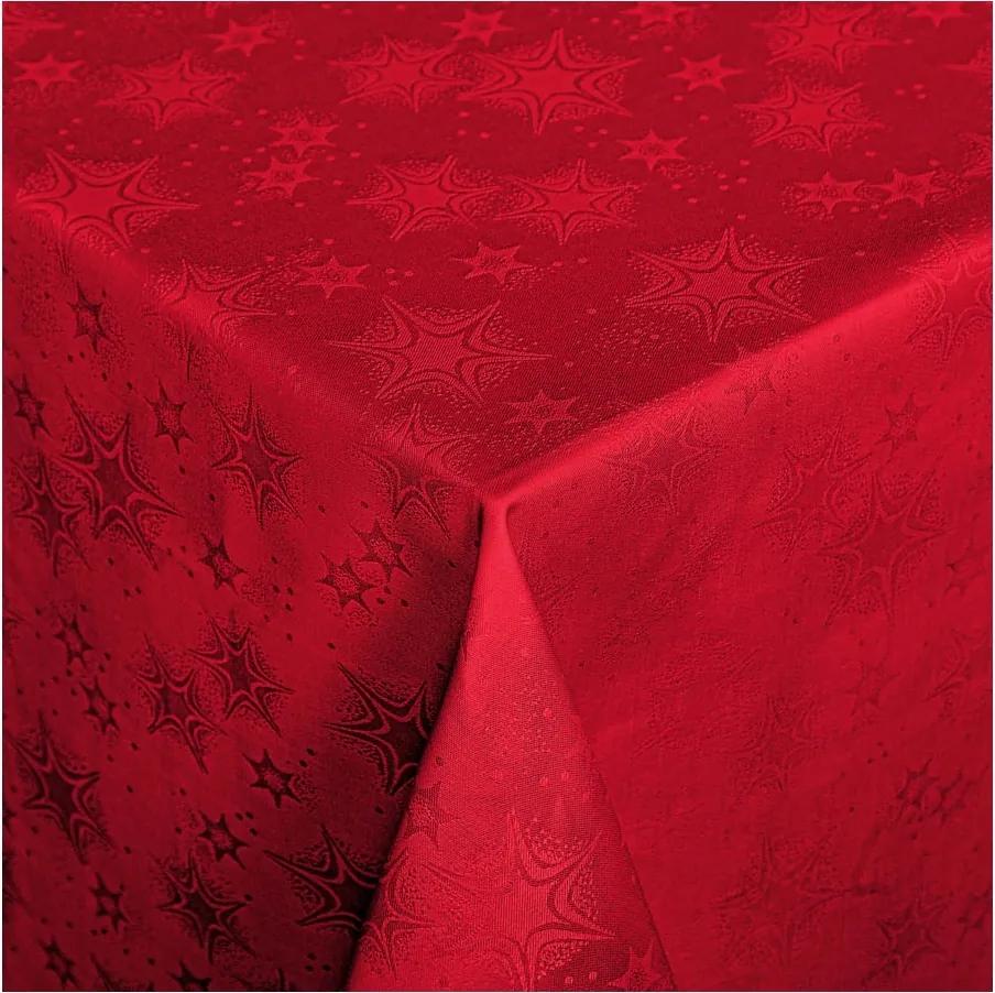 Veba ubrus garbo velká vánoční hvězda - červená 140x140