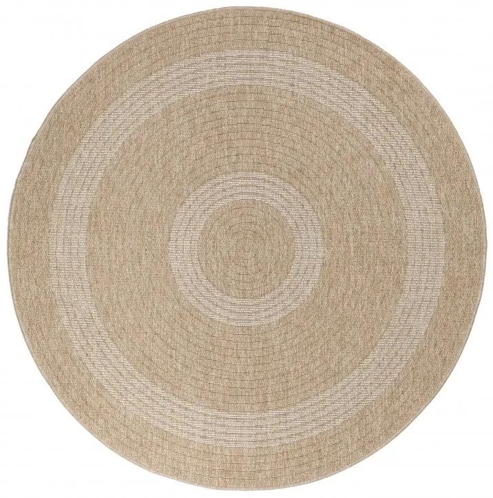 Ayyildiz Kusový koberec COMILLA 0886, Béžová Rozměr koberce: 200 cm KRUH