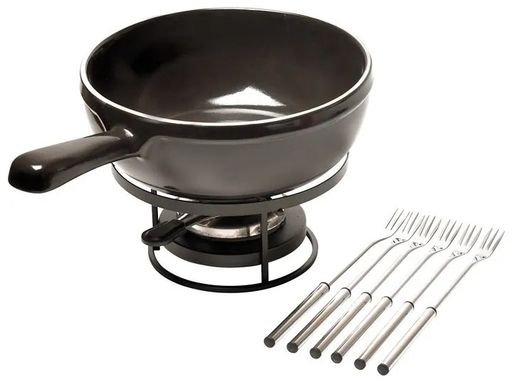 Set na sýrové fondue 24 cm - pepřová