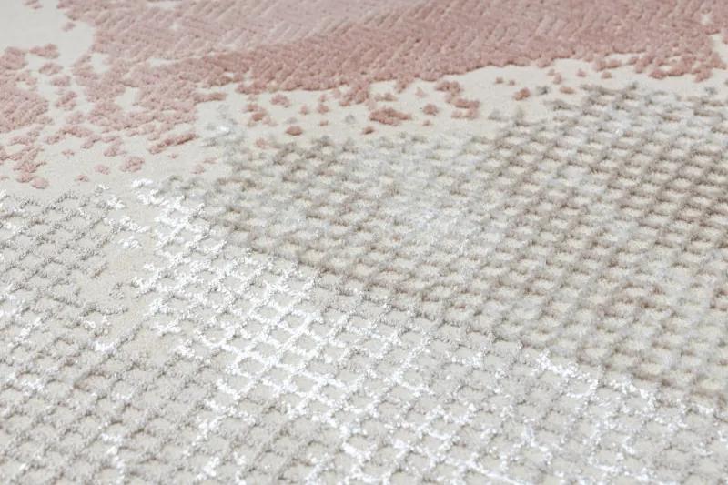 Dywany Łuszczów Kusový koberec Core A004 Frame beige/pink ROZMĚR: 120x170