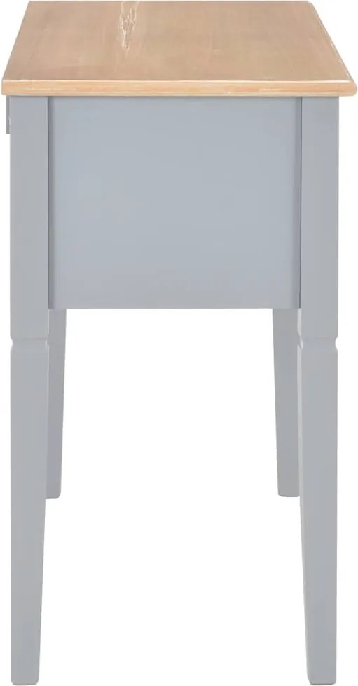 Psací stůl šedý 109,5 x 45 x 77,5 cm dřevo 280070