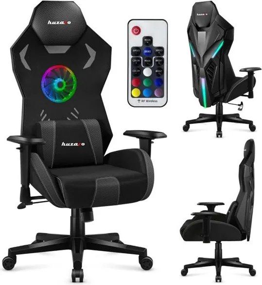 Křeslo herní HUZARO Combat 7.6 RGB Black
