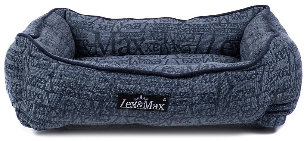 Lex & Max Luxusní pelíšek pro psa Lex & Max Chic 40 x 50 cm | tmavě modrý