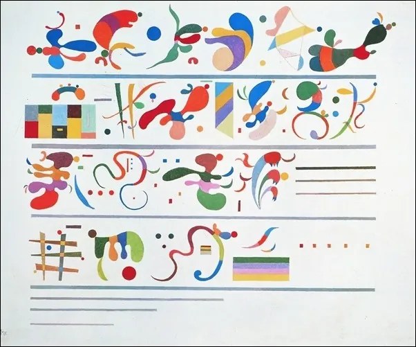 Obraz, Reprodukce - Kandinsky - Successione, (80 x 60 cm)