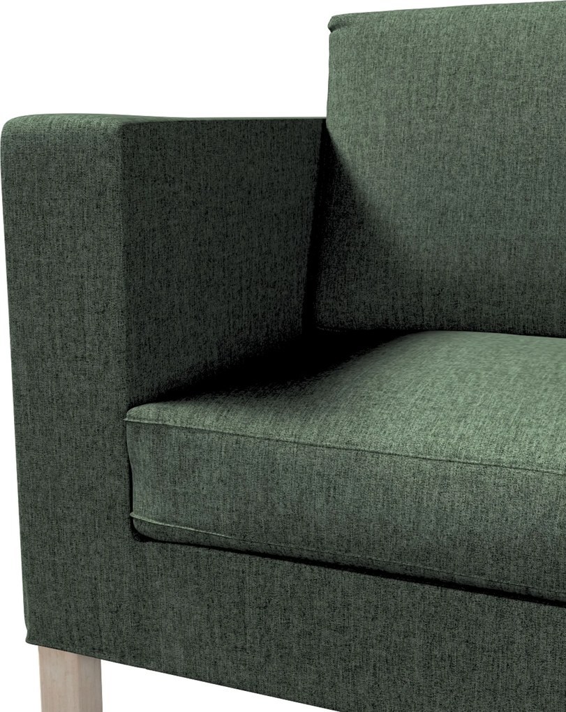 Potah na pohovku IKEA Karlanda rozkládací, krátký barva zelená látka pletený vzor