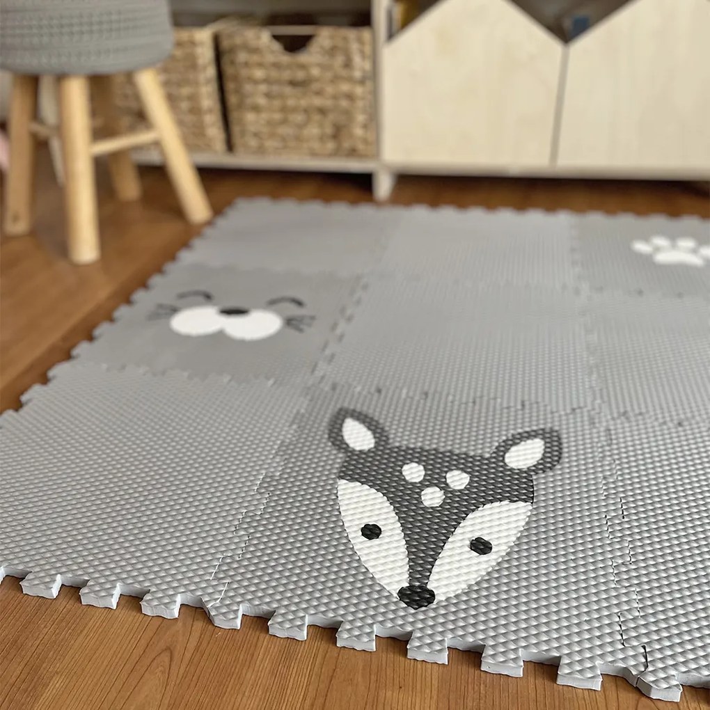 Vylen Minideckfloor podlaha 12 dílů - tuleň, koloušek, mýval a tlapka 24-12-04