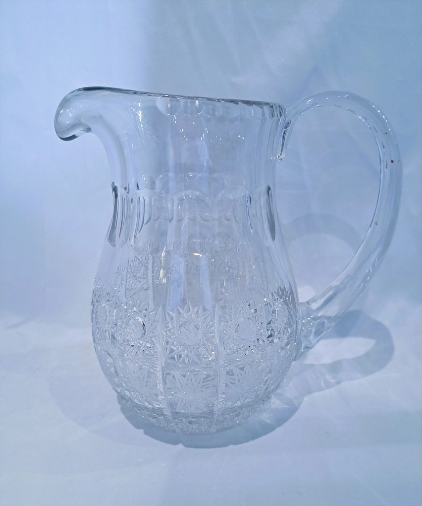 Broušený skleněný džbán na vodu 1 000 ml