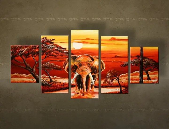 Ručně malovaný obraz na zeď AFRIKA FB325E5