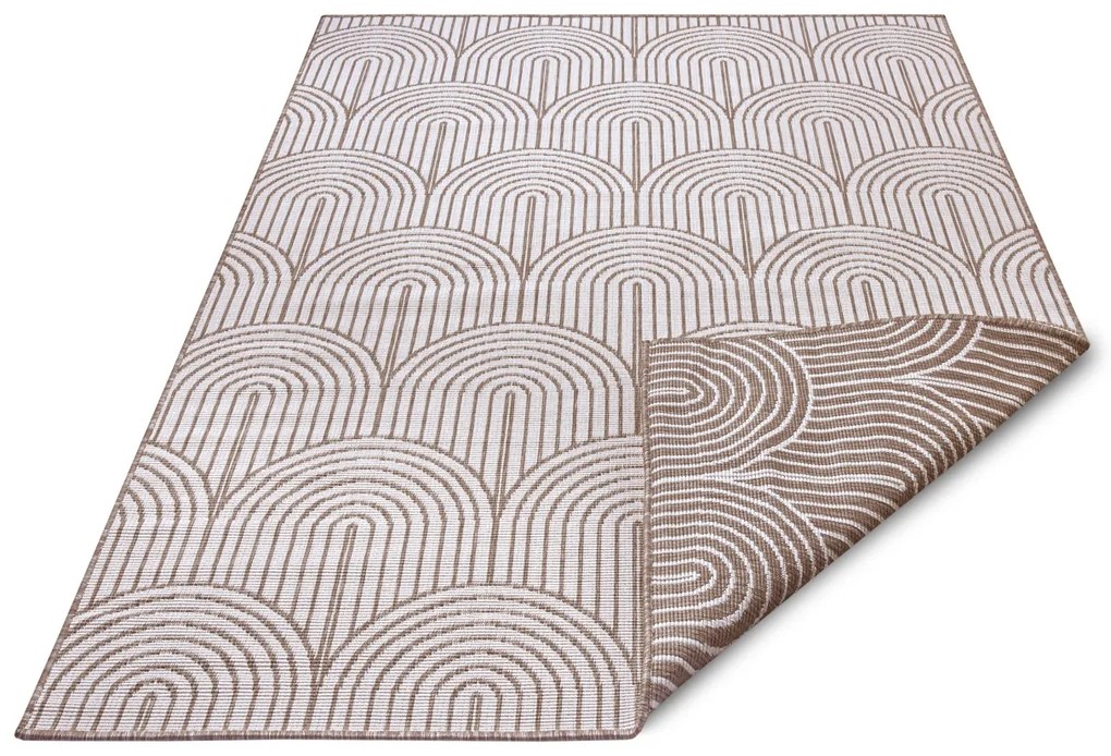 Hanse Home, Kusový koberec Pangli 105850 Linen – na ven i na doma, 80x150, hnědá, chodba / předsíň