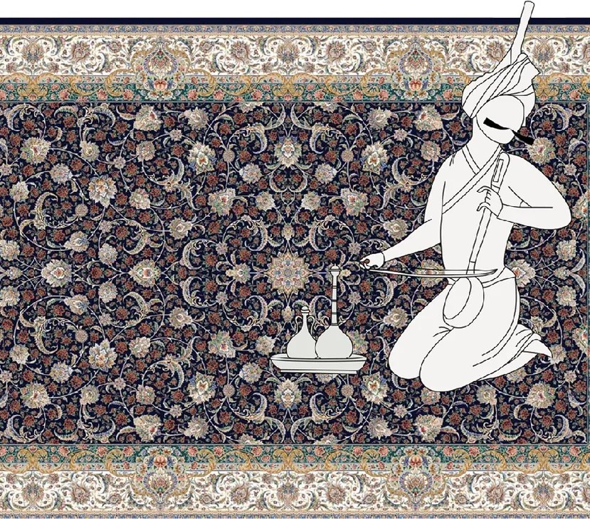BE Koberec Sultan 1200 Dark Blue - modrý obdélníkový Rozměr: 150x225 cm