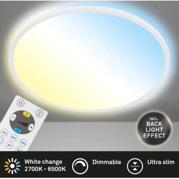 Briloner 7079-016 - LED Stmívatelné svítidlo SLIM LED/18W/230V 2700-6500K + DO