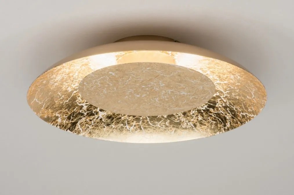 Stropní designové LED svítidlo do ložnice Blown Gold