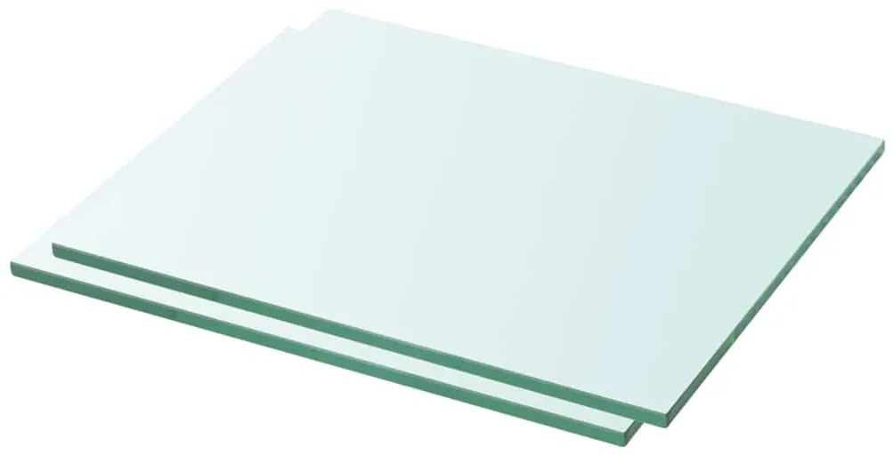 Policové desky 2 ks sklo čiré 30 x 20 cm 3051549