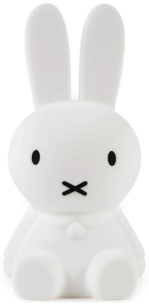 Mr Maria Dětská králičí LED lampa Miffy S, černá barva, bílá barva, plast