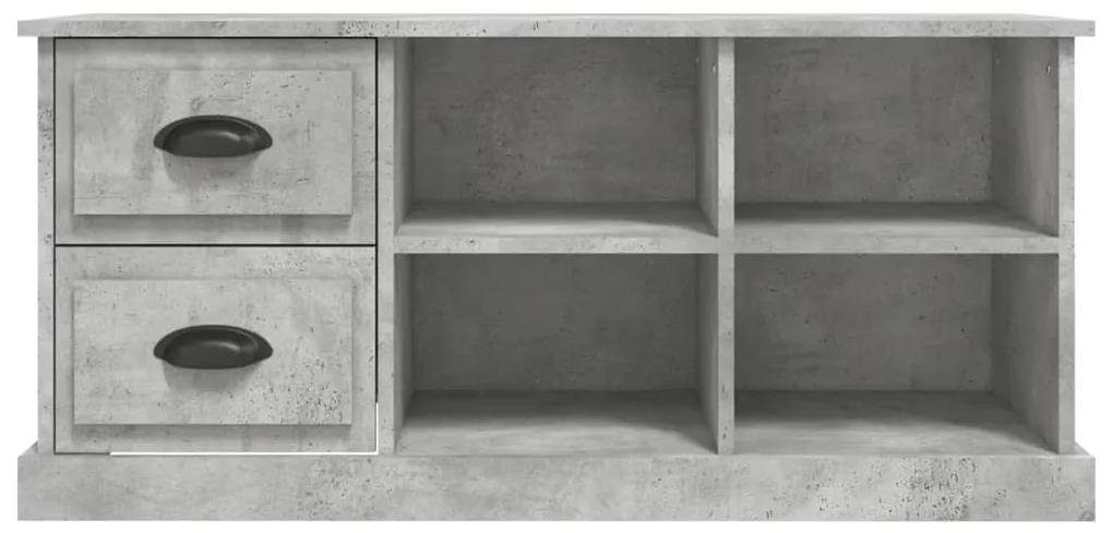 TV skříňka betonově šedá 102 x 35,5 x 47,5 cm kompozitní dřevo - Default Title