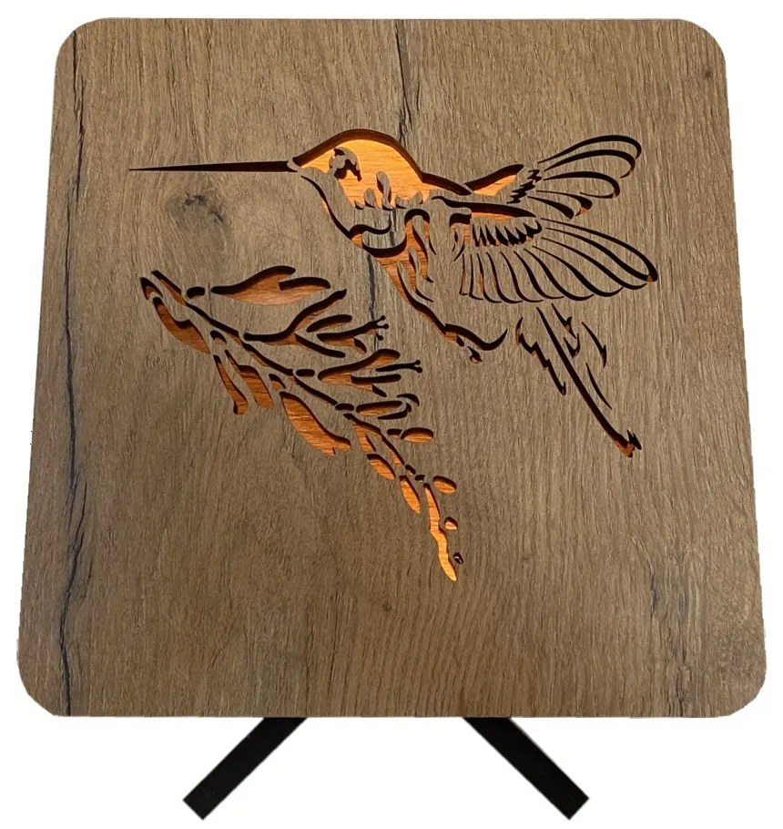 Li-Go "Kolibřík" lampa 19x19cm provedení povrchu: černá s patinou