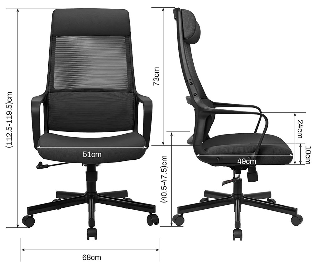 ANTARES - Kancelářská židle FARO, Černá