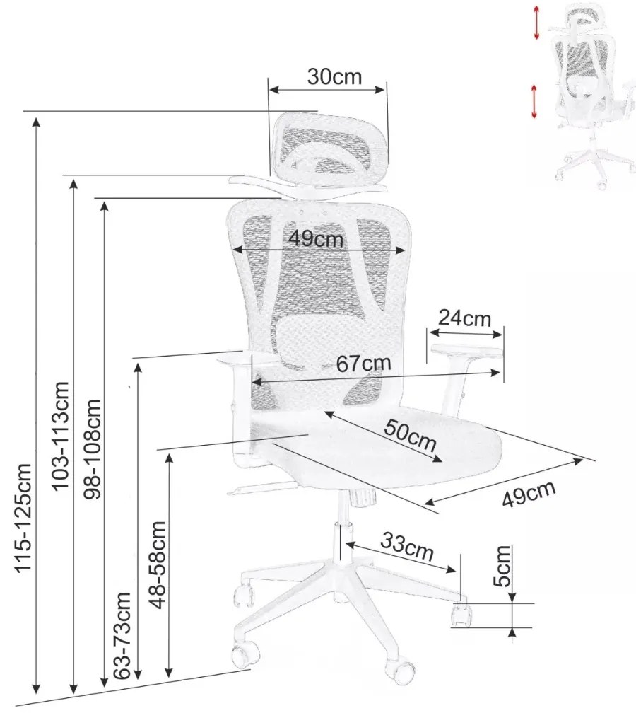Kancelářská židle Q-080M černá