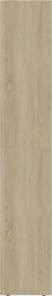 vidaXL Knihovna 36 x 30 x 171 cm dřevotříska [802870] Barva: hnědý dub