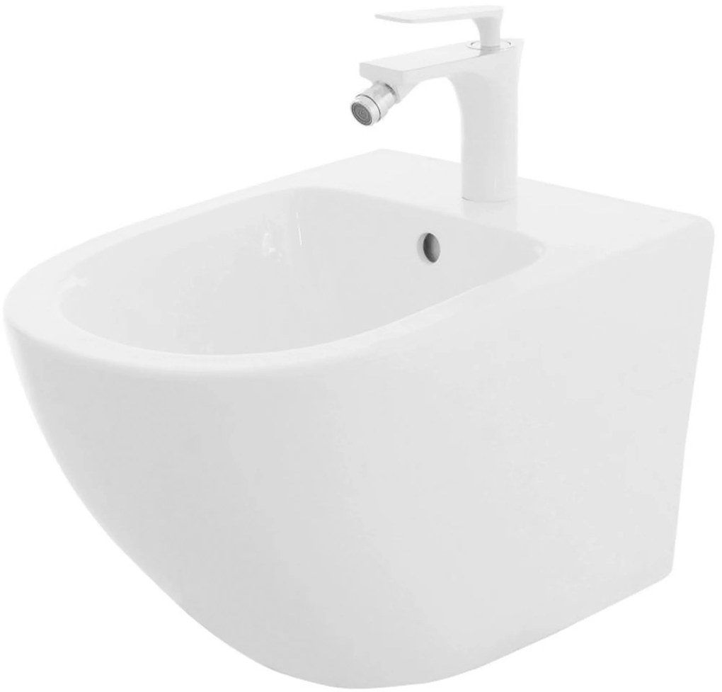 Rea, Sada závěsné WC mísy REA CARLO Flat Mini Rimless + závěsného Bidetu REA CARLO Mini, KPL-C2760