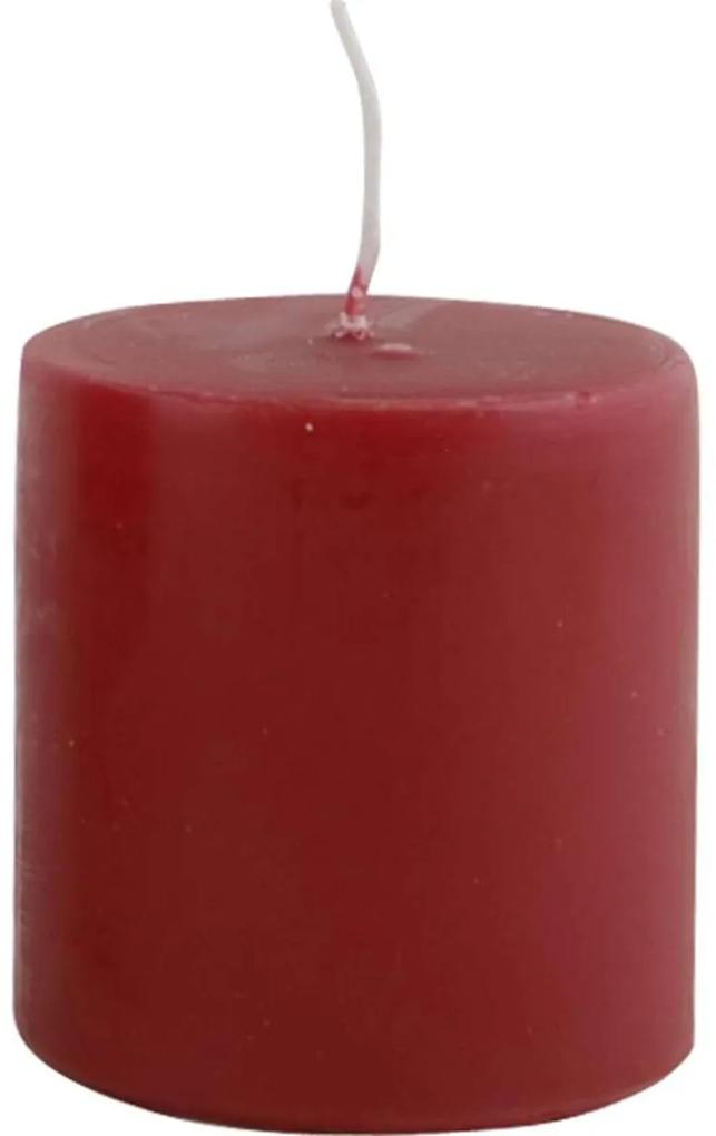 IB LAURSEN Svíčka Dark red 7 cm, červená barva, vosk