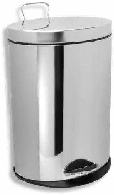 Novaservis Koupelnové doplňky - Odpadkový koš kulatý 3 l, chrom 6162,0
