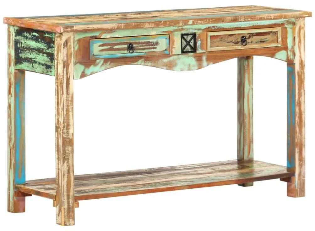 247925 vidaXL Konzolový stolek 120 x 40 x 75 cm masivní recyklované dřevo
