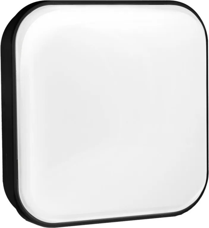 CEN SMSN-161540 SIMPLY LED stropní svítidlo venkovní černé hranaté 16W 4000K 1280lm CB IP65  - CENTURY