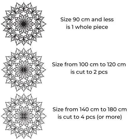 Dřevěná mandala dekorace na zeď I Unikátní design I SENTOP FB-PR0247