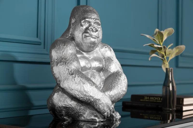 Noble Home Stříbrná socha Kong