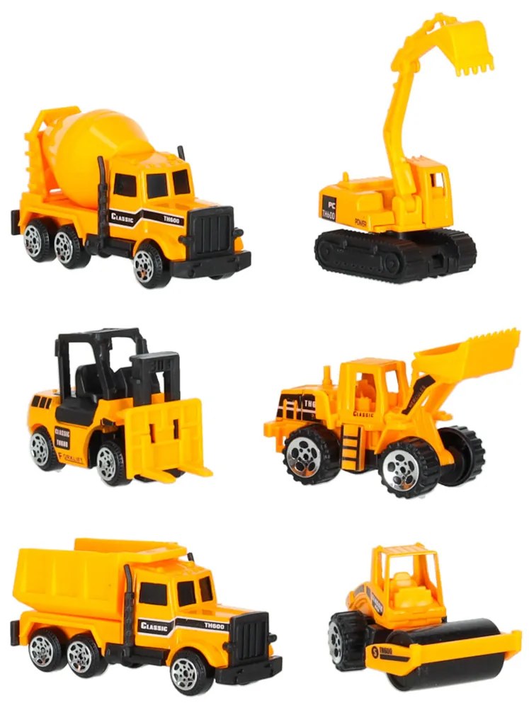 Creative Corner Transporter truck TIR launcher + kovové vozy stavební stroje