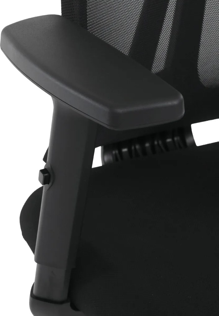 Ergonomická kancelářská židle NOMI - černá síťovina