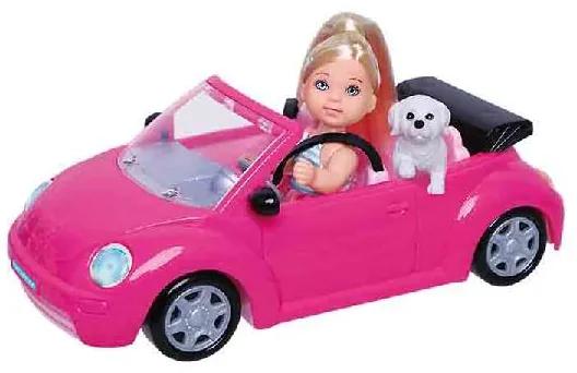 Panenka v autě se psem