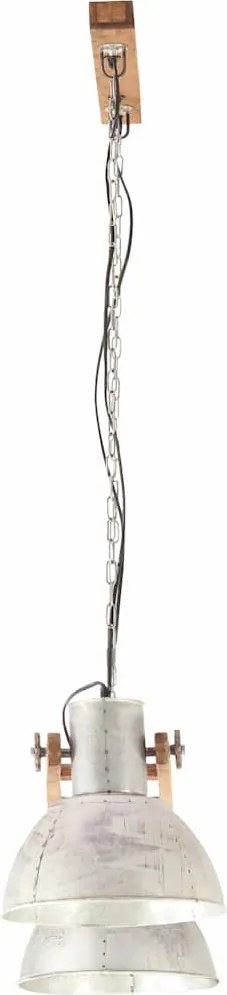 Industriální závěsné svítidlo 25 W stříbrné 109 cm E27 320525