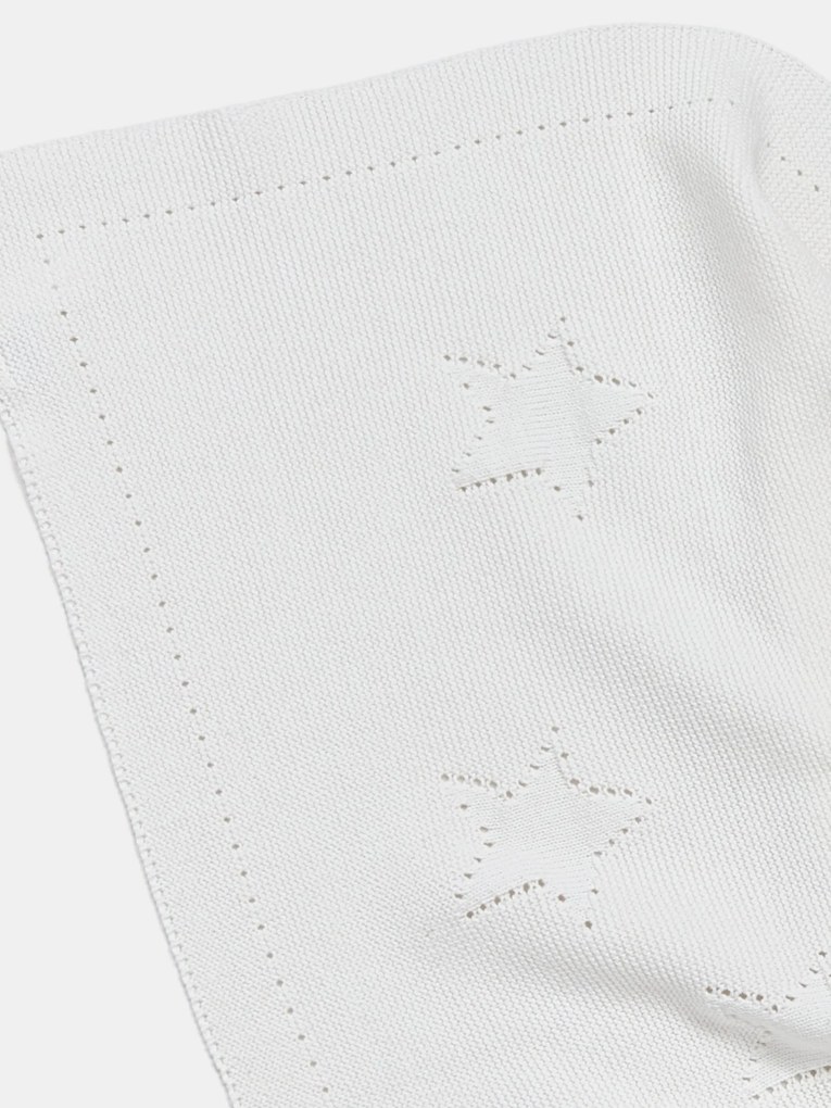 Sinsay - Dětská deka s hvězdičkami - bílá