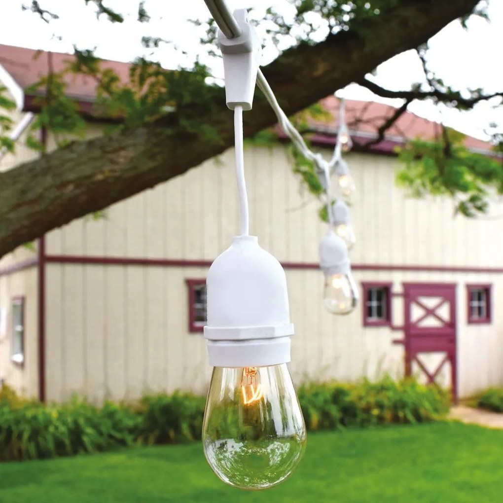 LED světelný řetěz Basic, 15m, (bez žárovek), w