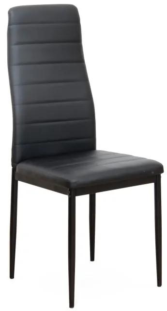 Židle, ekokůže, COLETA 0000182178 Tempo Kondela Černá