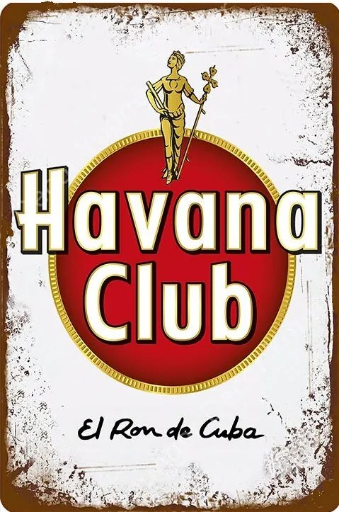 Plechová cedule Havana Club I Velikost: A4 (30 x 20 cm)